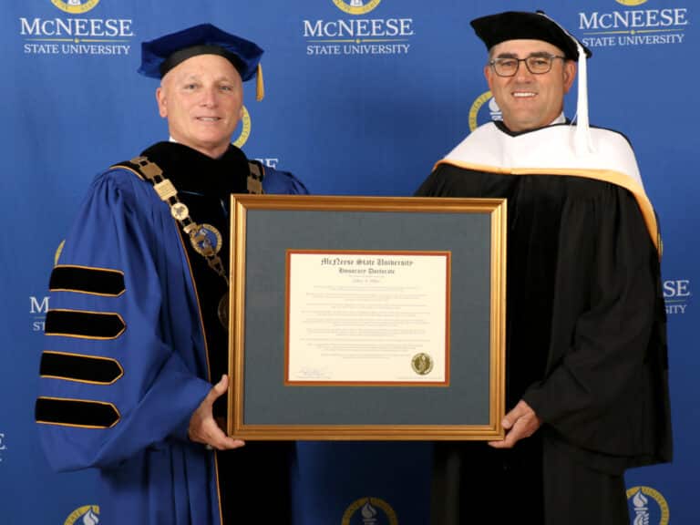 McNeese Conferred Honorary Doctor of Humane Letters Degree to Jeffrey A ...