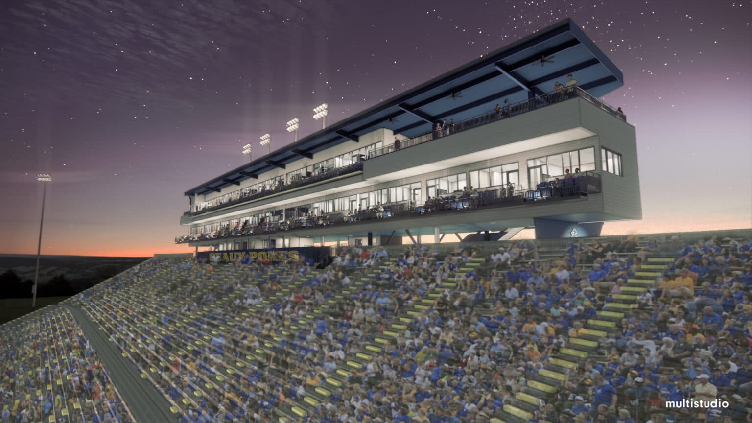 McNeese Breaks Ground for New Press Box at Cowboy Stadium